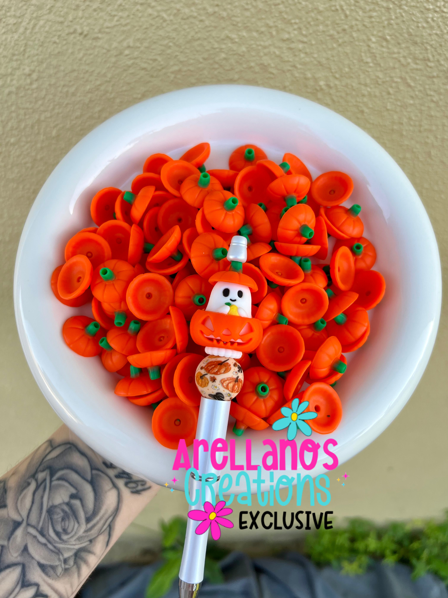 3D pumpkin hat focal EXCLUSIVE - HAT ONLY – Arellanos Creations