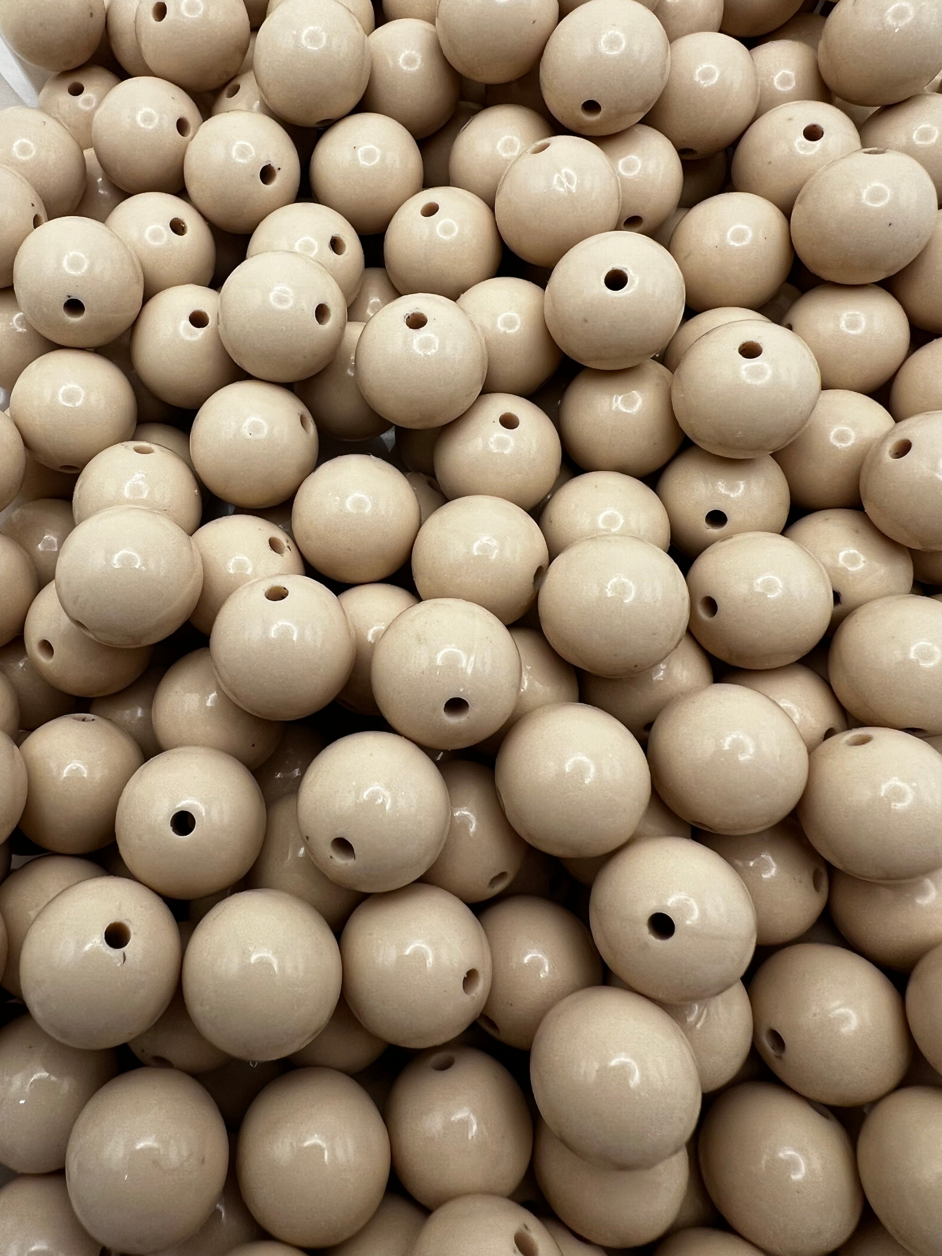 15mm beige liquid silicone beads – Arellanos Creations